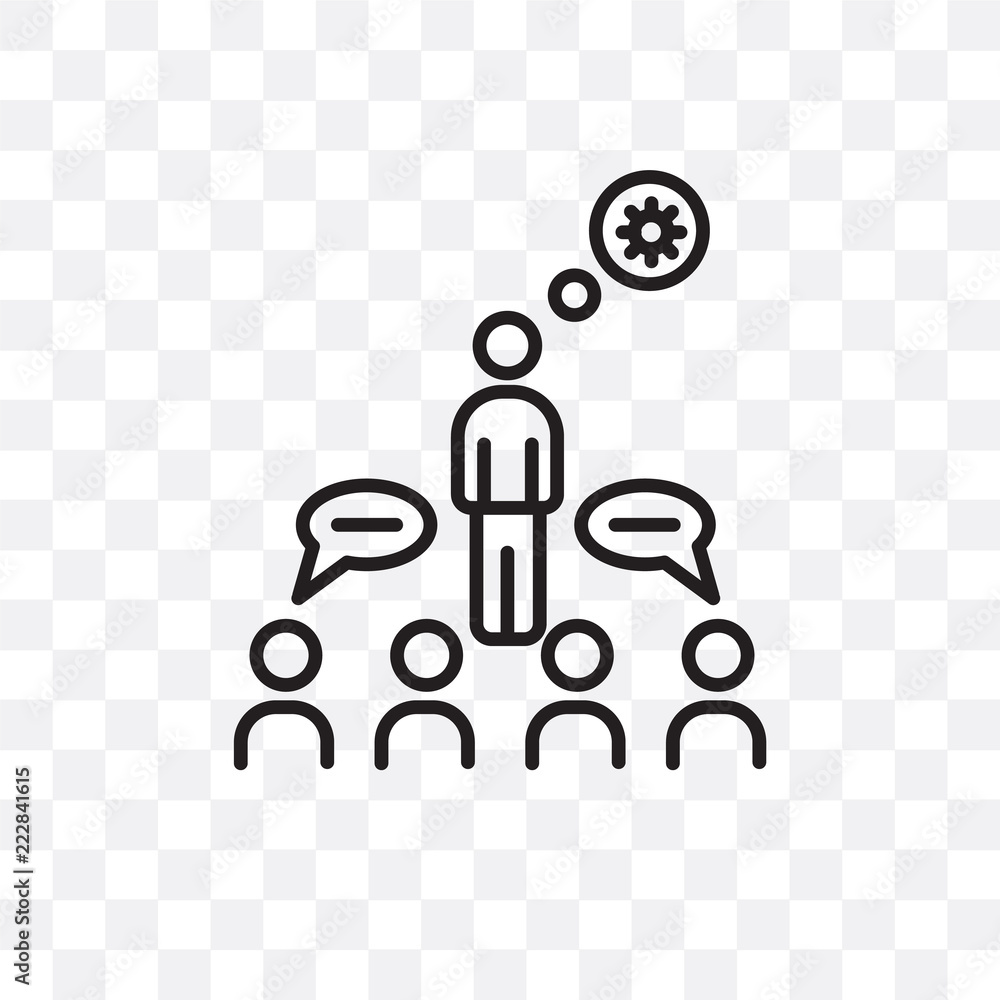 teamwork icon isolated on transparent background. Simple and editable ...