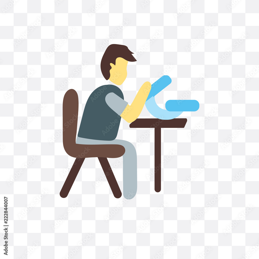student icon isolated on transparent background. Simple and editable ...