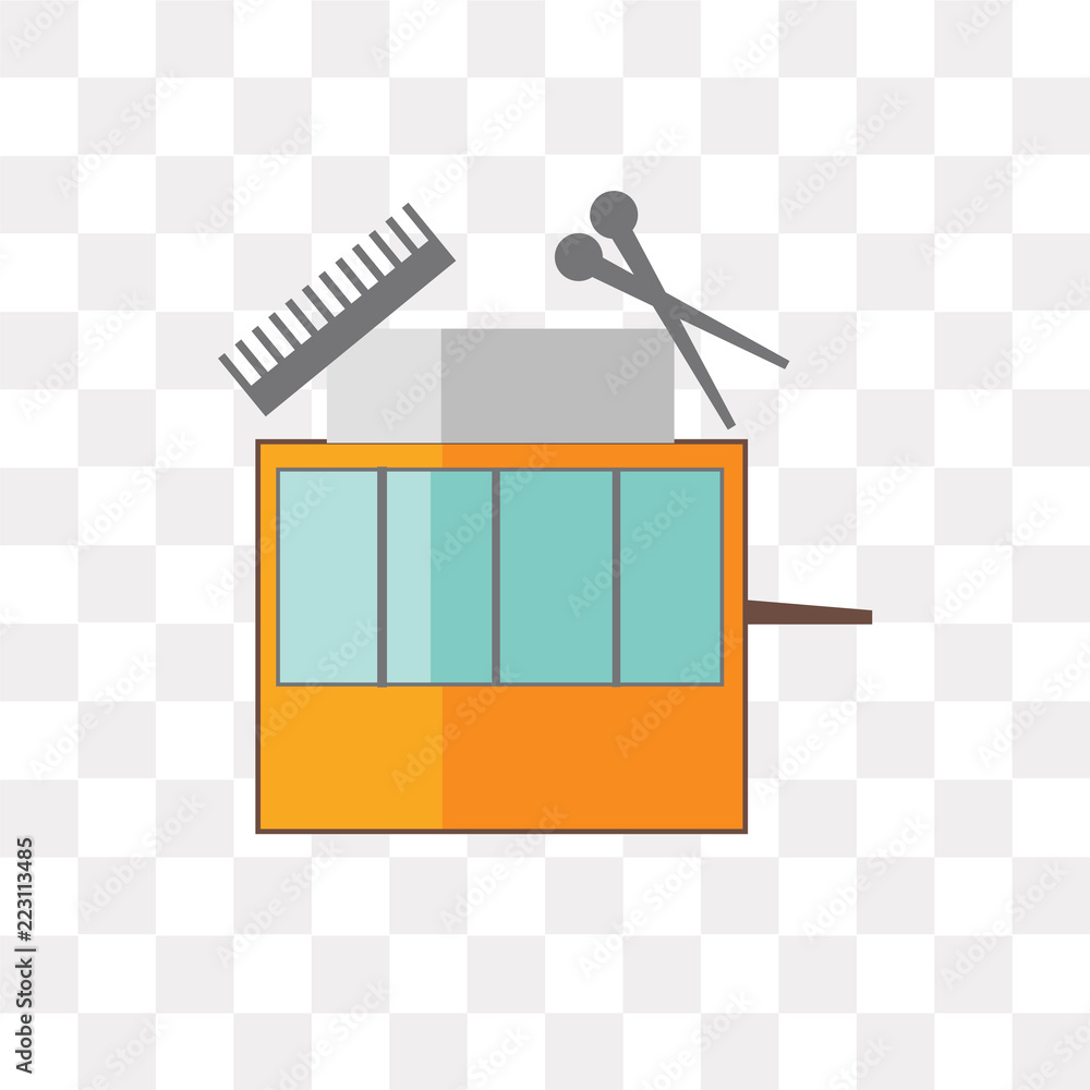 barbershop icon on transparent background. Modern icons vector ...