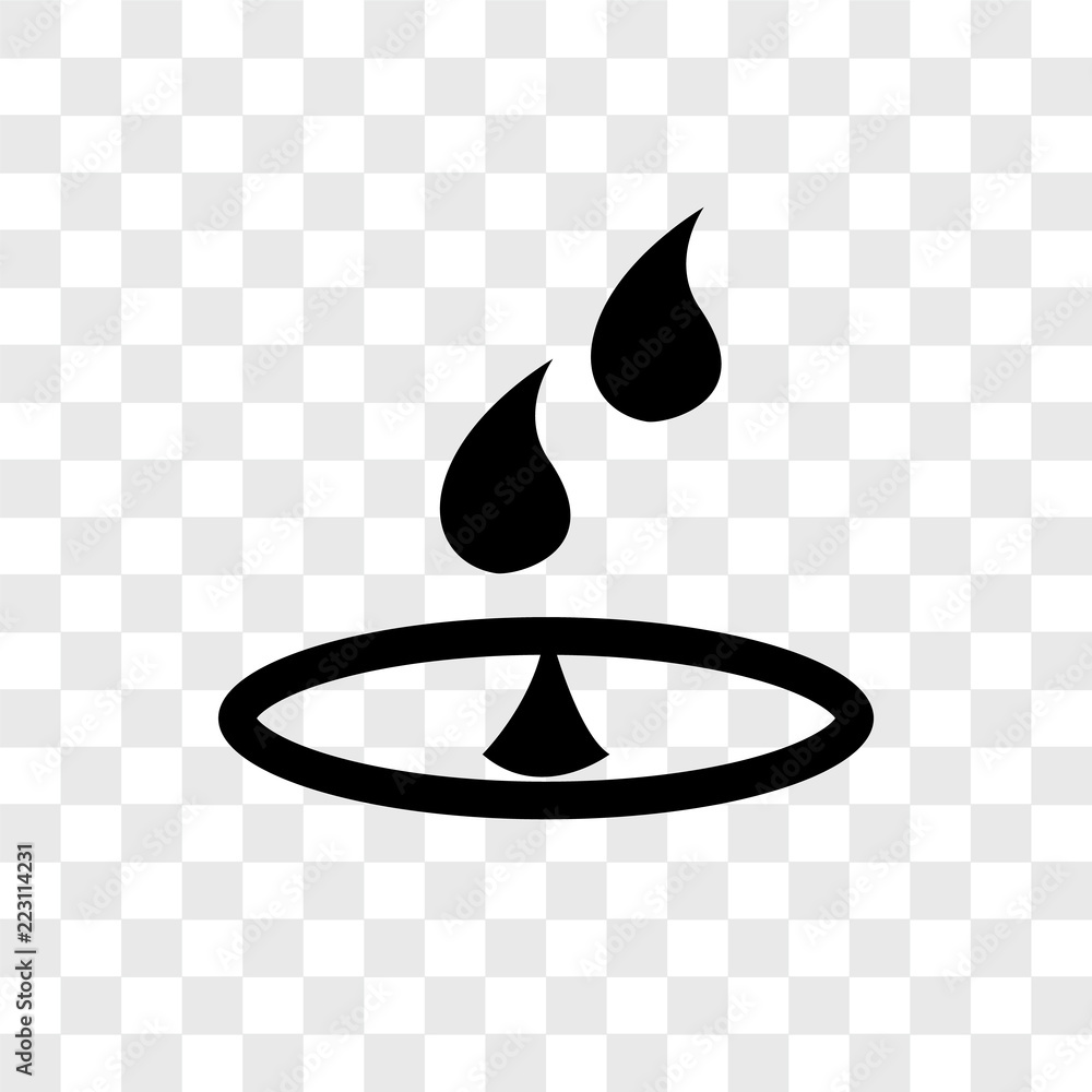 save water icons isolated on transparent background. Modern and ...