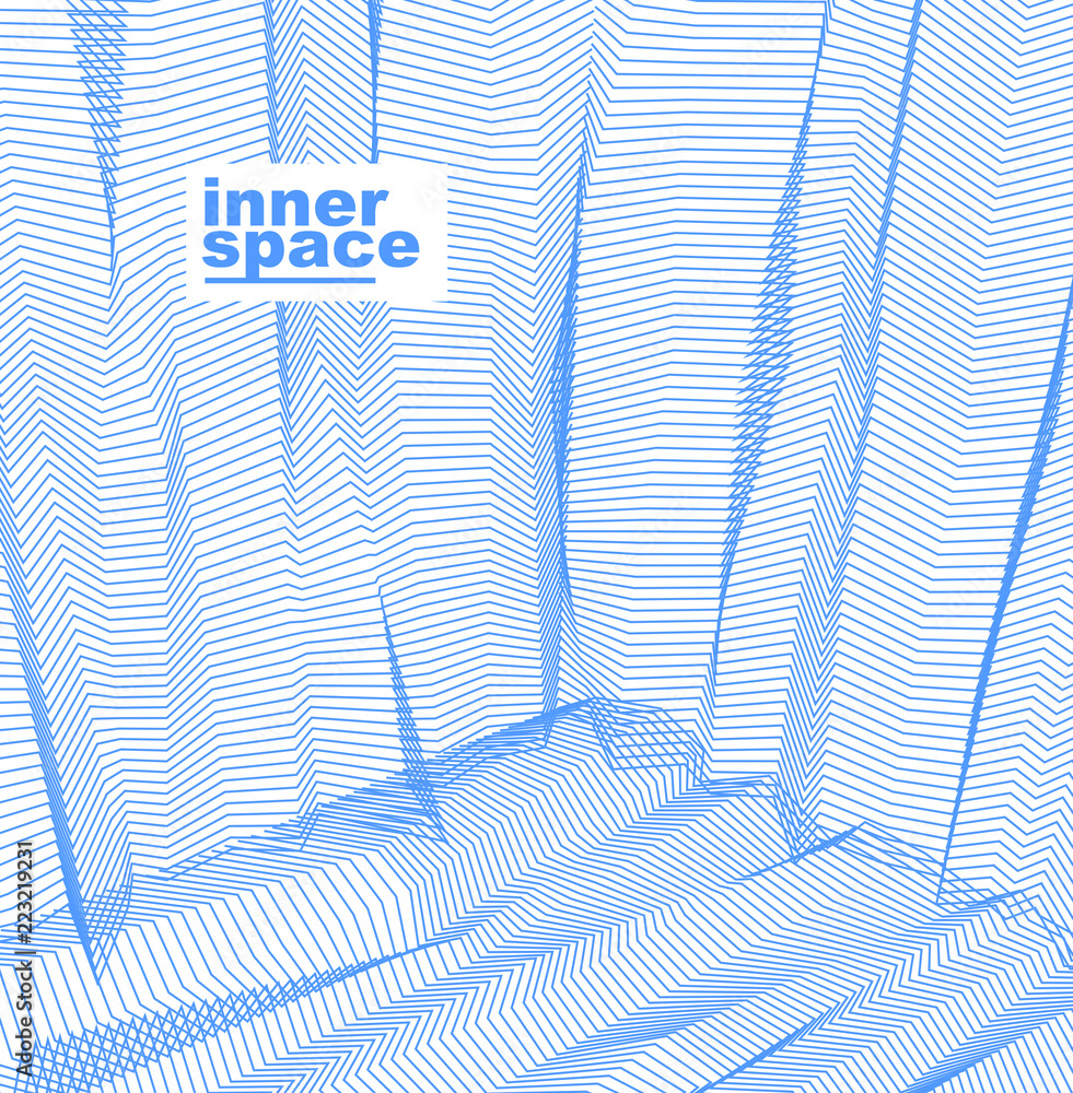 Abstract art vector background for modern trendy great design, line art ...