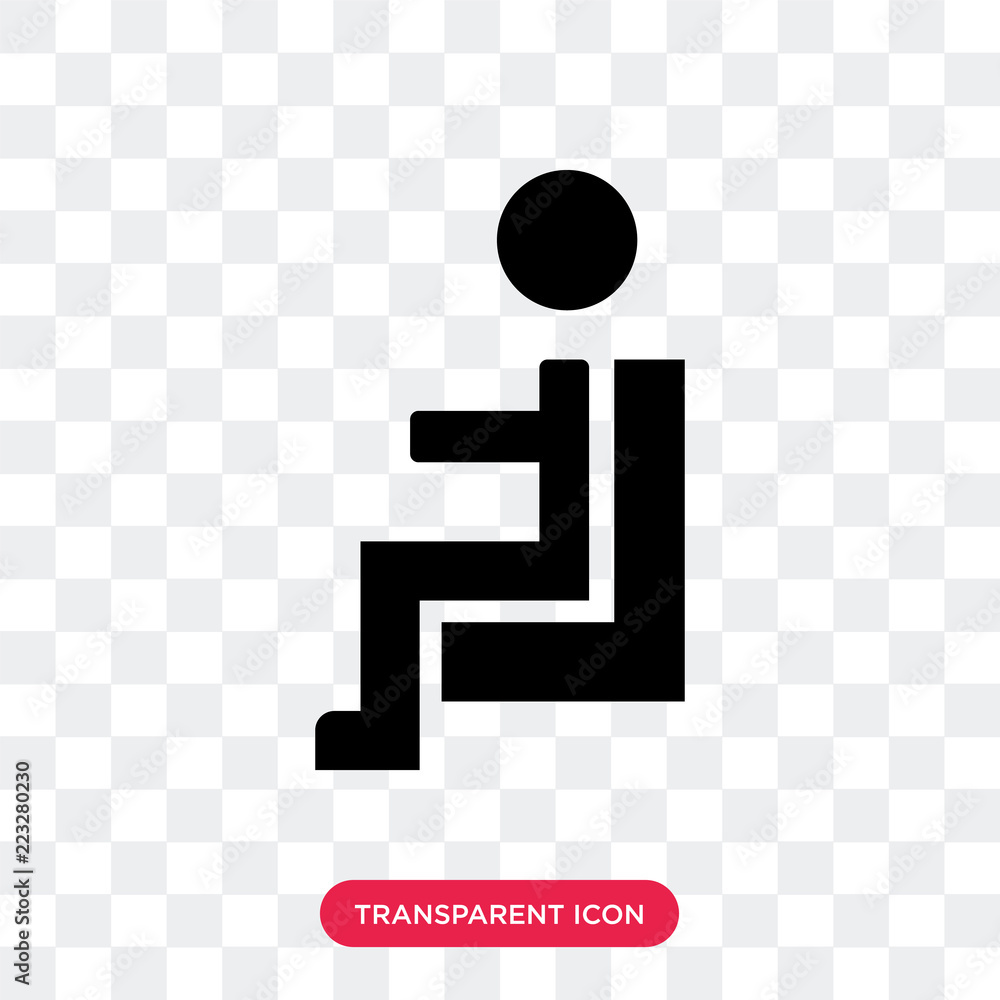 disabled man vector icon isolated on transparent background, disabled ...