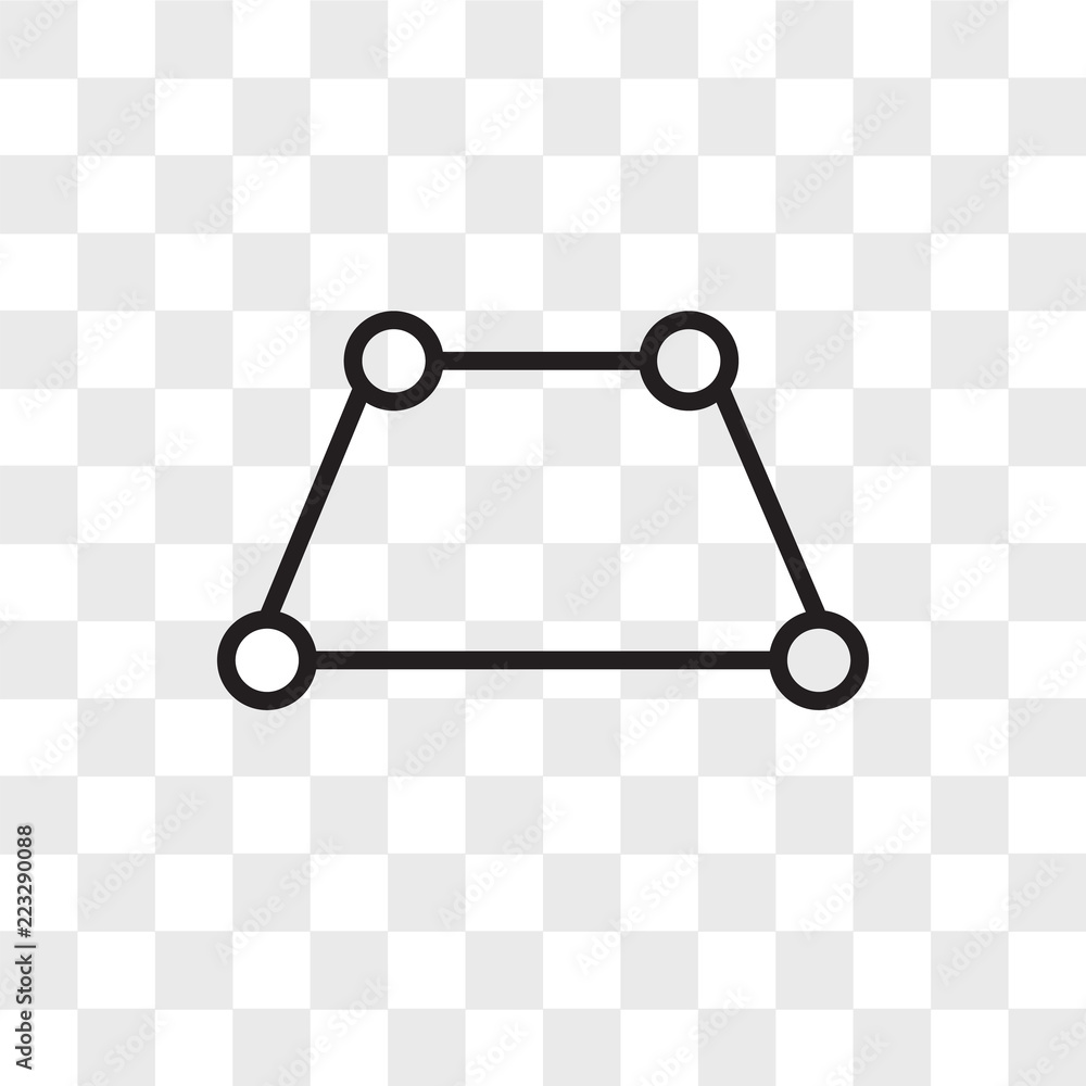 Square vector icon isolated on transparent background, Square logo ...