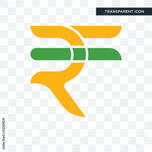 rupees vector icon isolated on transparent background, rupees logo ...