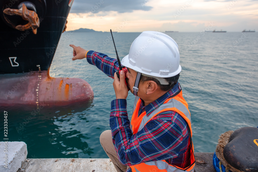 harbor master supervisor is survey and inspection of the safty berthing ...