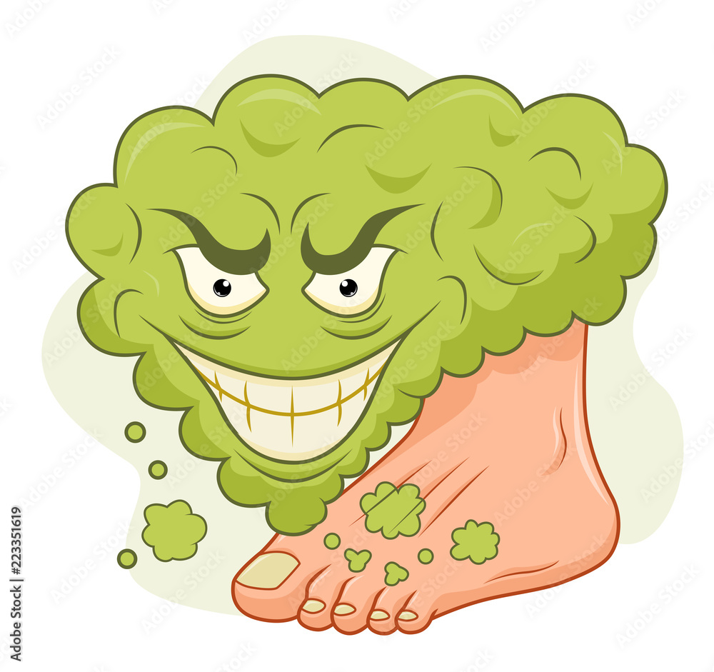 Cartoon stinky feet Stock Vector | Adobe Stock