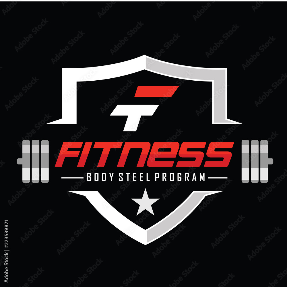 Fitness and Bodybuilding Logo design inspiration Vector Stock Vector ...