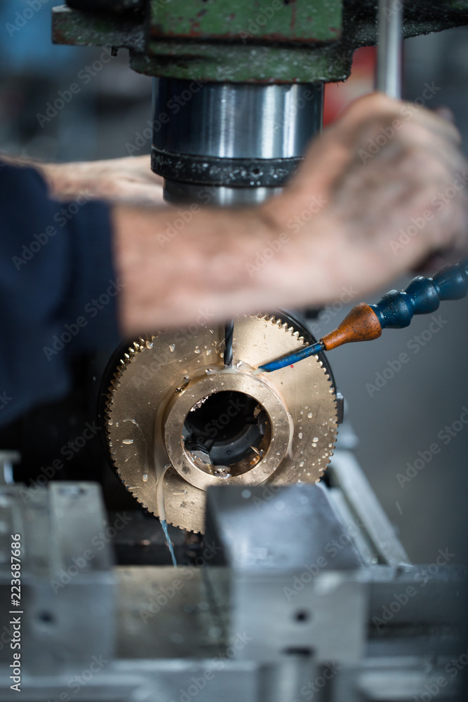 Metallurgy heavy industry. Factory for production industrial machines ...