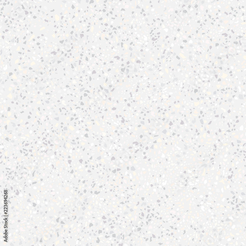 White terrazzo background. Seamless pattern. Vector illustration ...