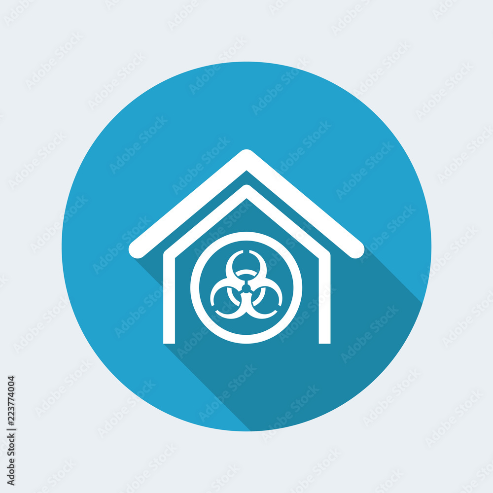 Vector illustration of single isolated danger icon Stock Vector | Adobe ...