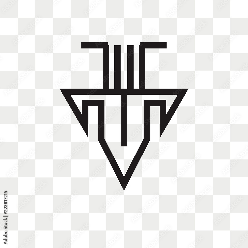 Down arrow vector icon isolated on transparent background, Down arrow ...