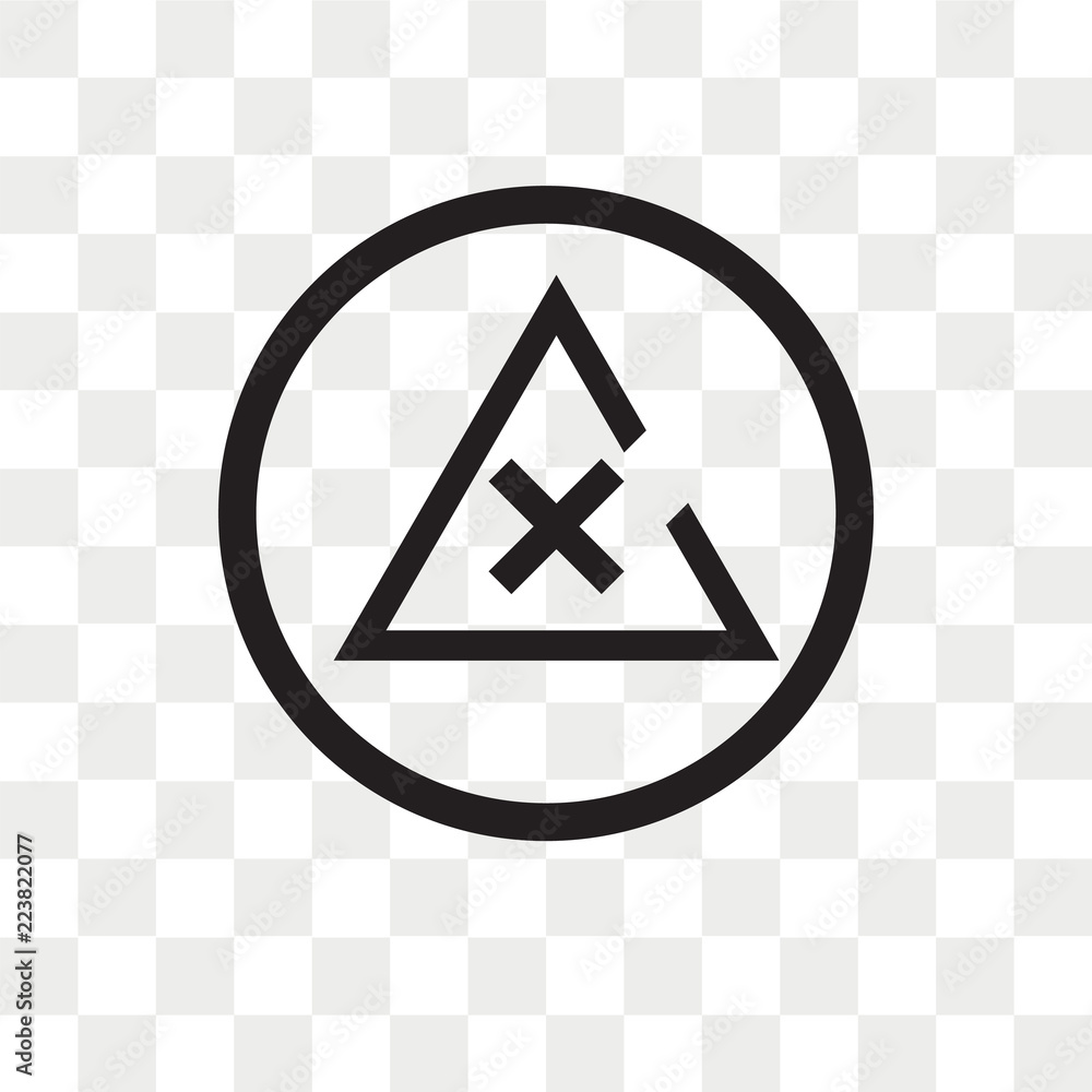 No entry vector icon isolated on transparent background, No entry logo ...