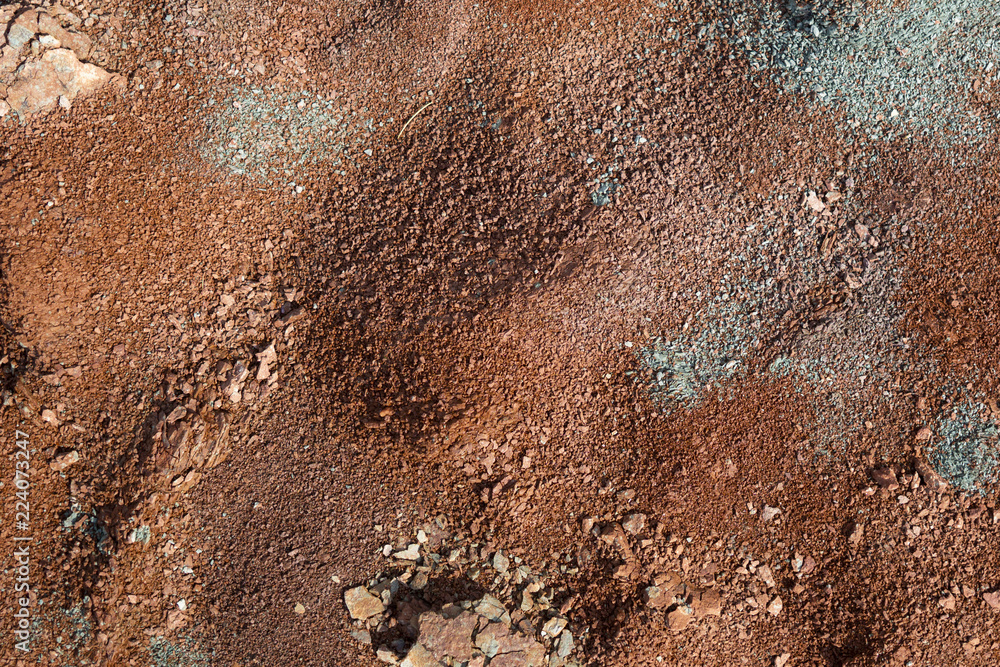 Red earth or soil background. Tropical laterite soil background of red ...