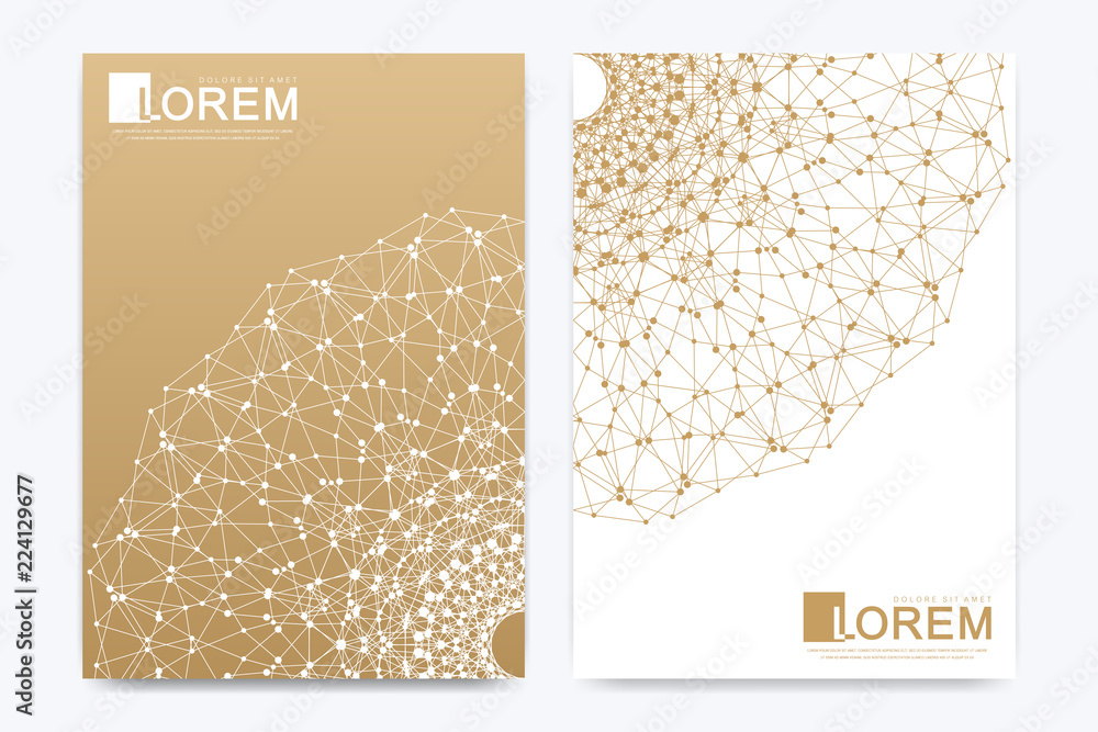 Modern vector template for brochure leaflet flyer cover catalog ...