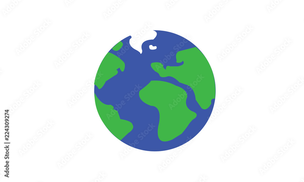 Earth round globe world symbol black vector illustration Stock Vector ...