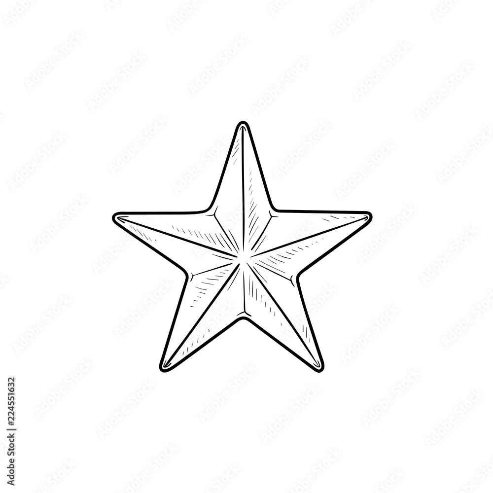 Star hand drawn outline doodle icon Stock Vector | Adobe Stock