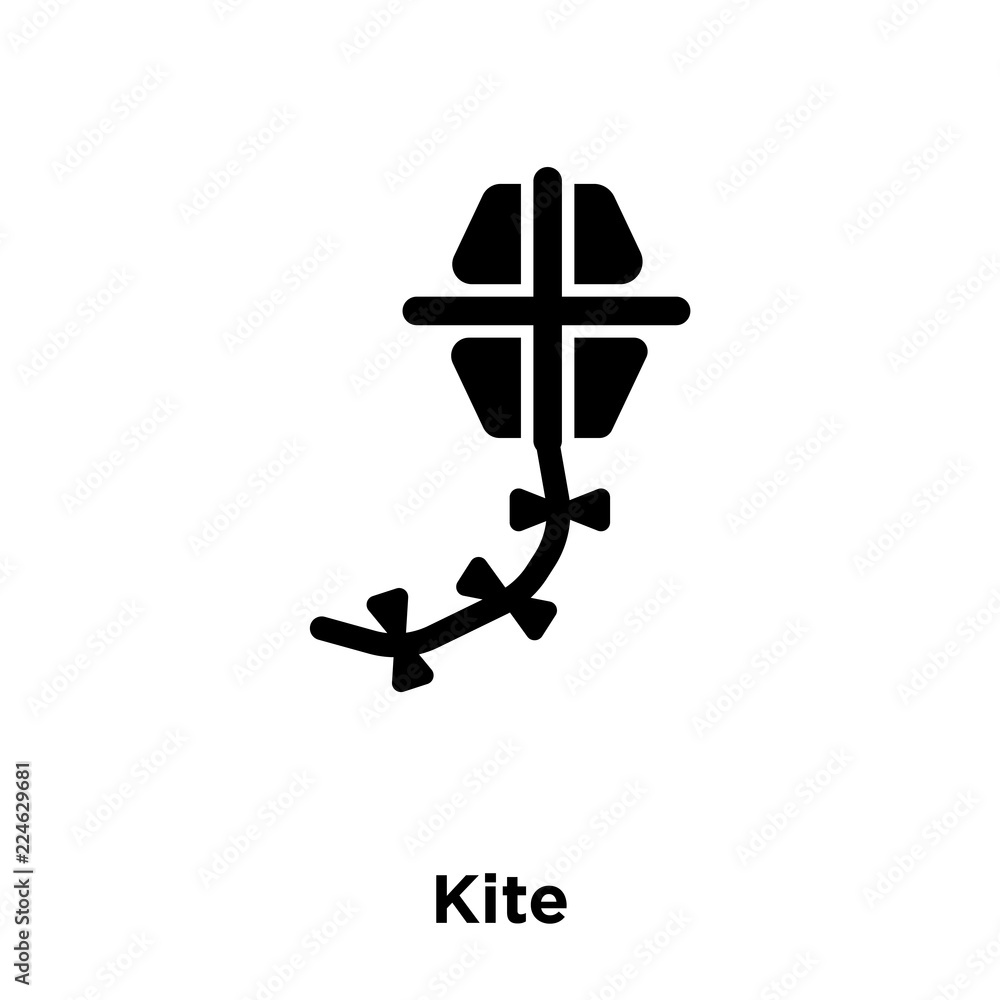 Kite icon vector isolated on white background, logo concept of Kite ...