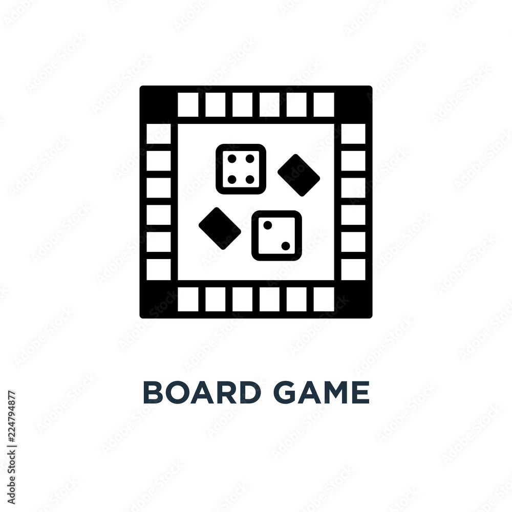 board game icon. board game concept symbol design, vector illust Stock ...