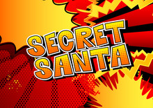 Secret Santa Retro Poster Free Stock Photo - Public Domain Pictures