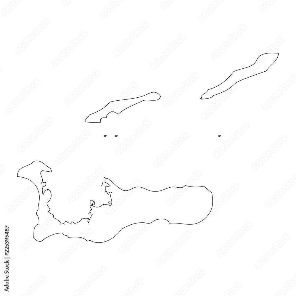 Map of Cayman islands Stock Vector | Adobe Stock