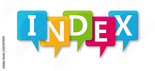 Index - letters written in beautiful boxes on white background - Buy ...