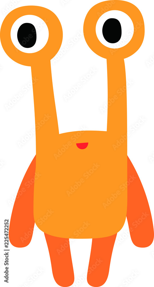 Cartoon tiny monster vector Stock Vector | Adobe Stock