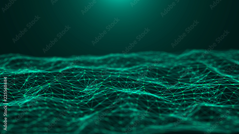 Abstract technology background. Network connection. Big data ...