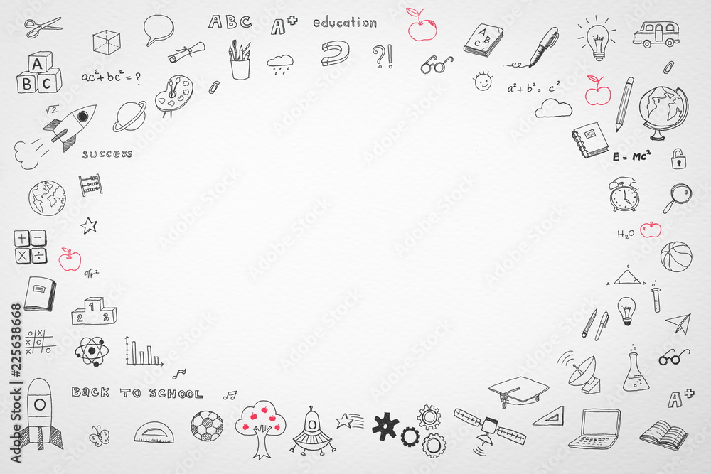 Children’s childhood creative idea and school education success concept ...