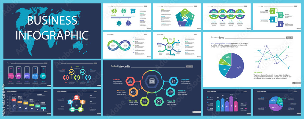 Business inforgraphic design set for marketing concept. Can be used for ...