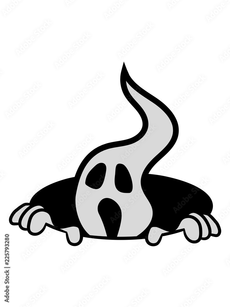 Stock-Illustration „boden loch geist spuken horror monster halloween ...