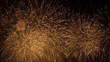 Happy New Year Gold Fireworks Free Stock Photo - Public Domain Pictures