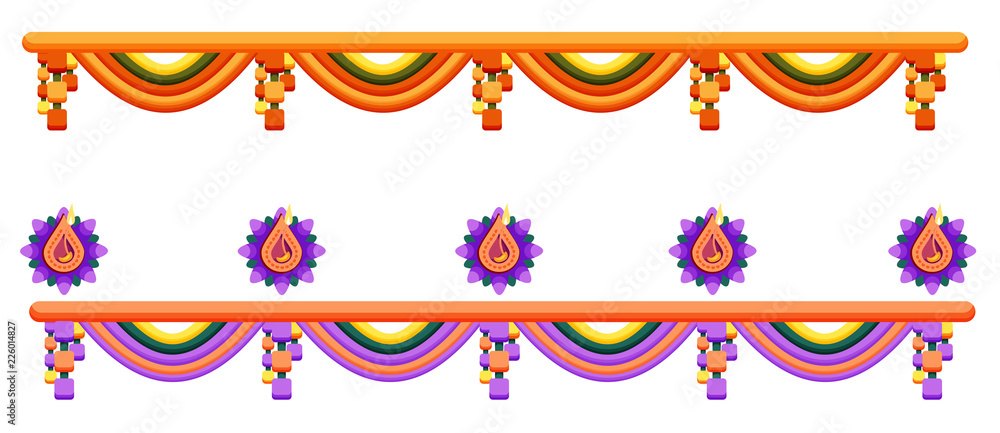 Design for Diwali festival of lights with Indian henna pattern. Stock ...
