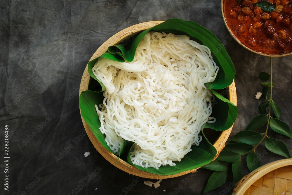 Idiyappam/ String Hoppers - Traditional Kerala Steamed Breakfast served ...