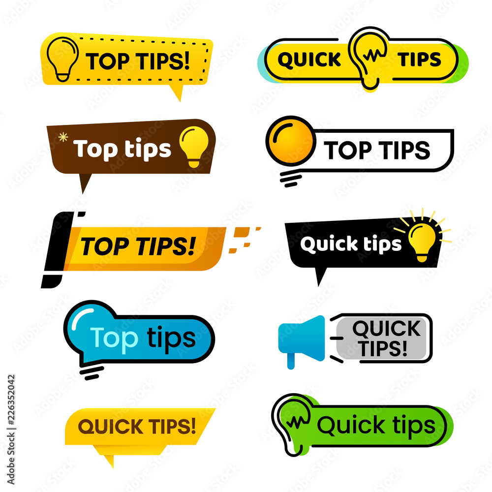 Quick tips. Idea suggestion, tricks solutions advice and best solution ...