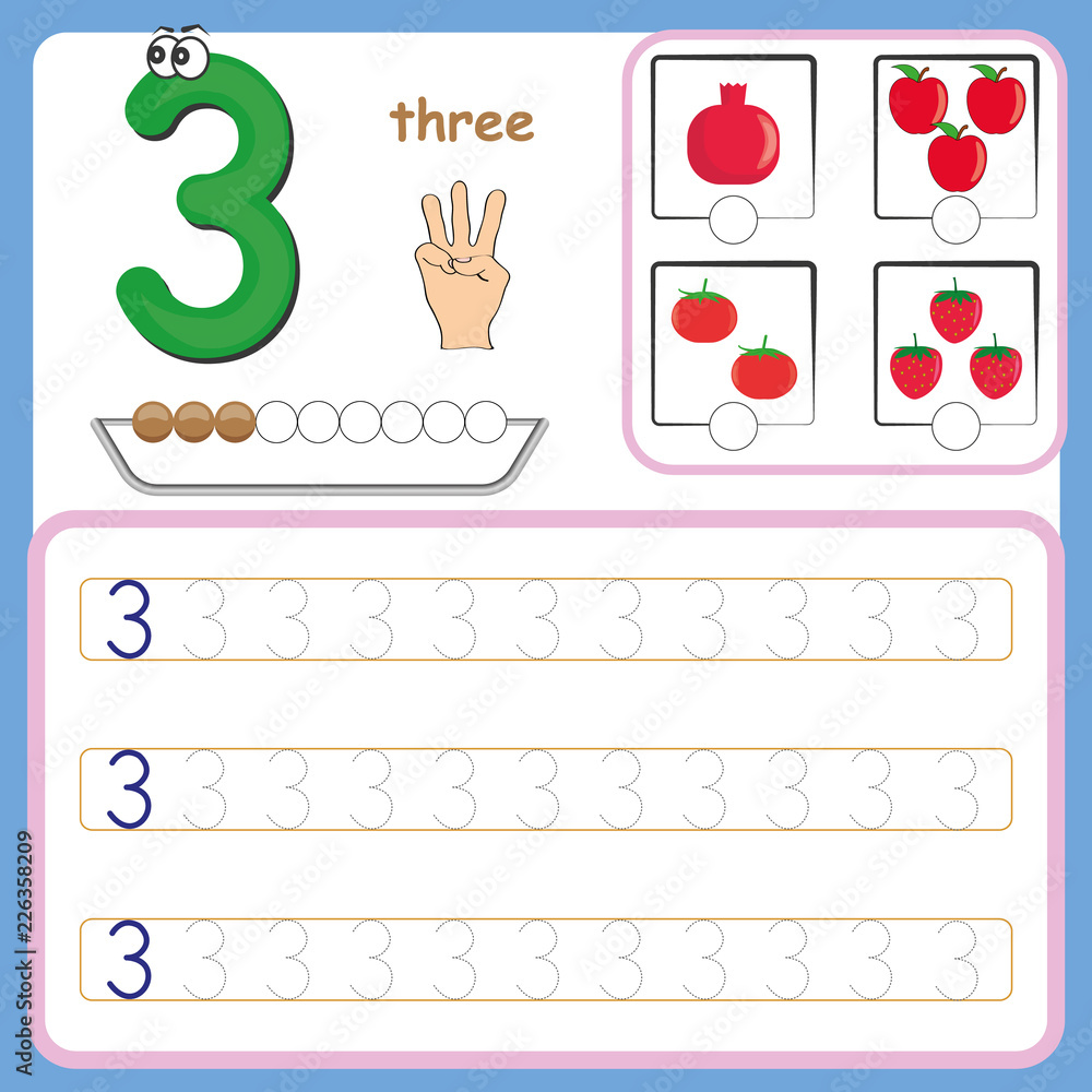 Number cards, Counting and writing numbers, Learning numbers, Numbers ...