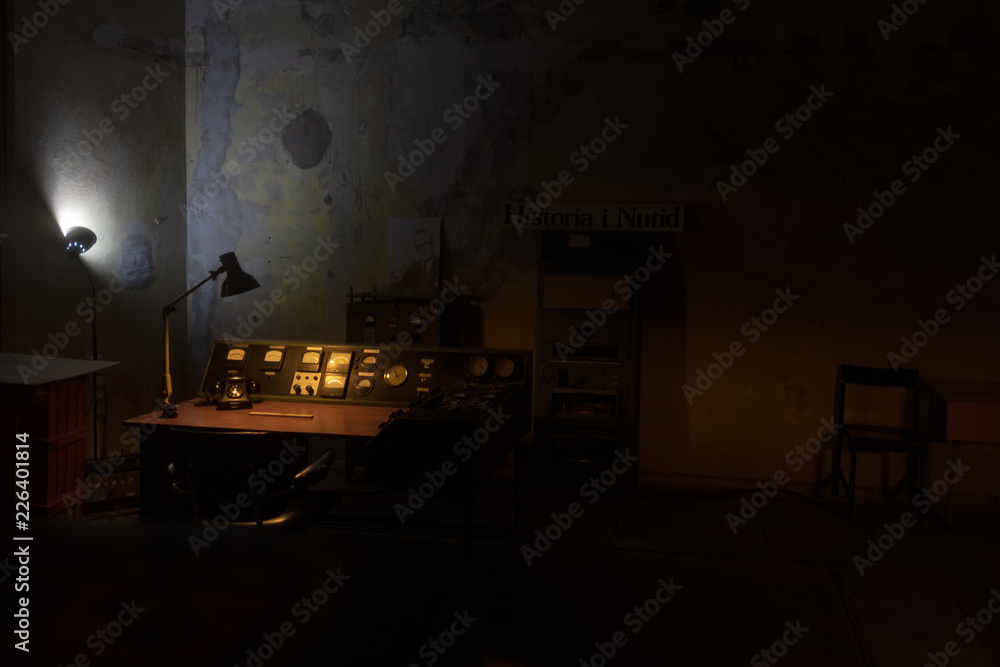 Photo Stock Guided tour at the abondend test facility of Swedens first ...