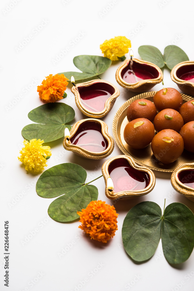 Стоковое фото «Happy Dussehra / Vijayadashami / Ayudh Puja greeting ...