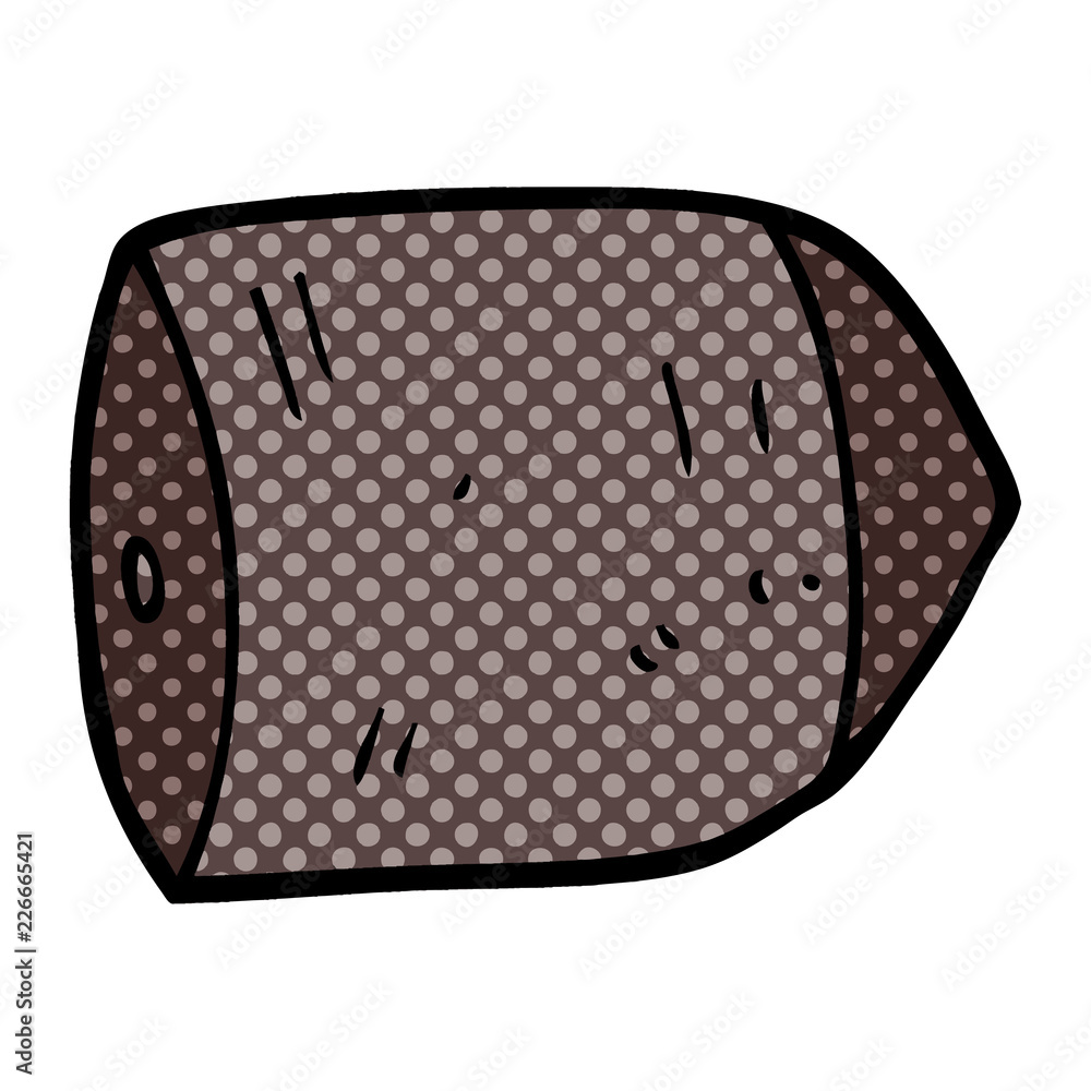 cartoon doodle big bullet Stock Vector | Adobe Stock