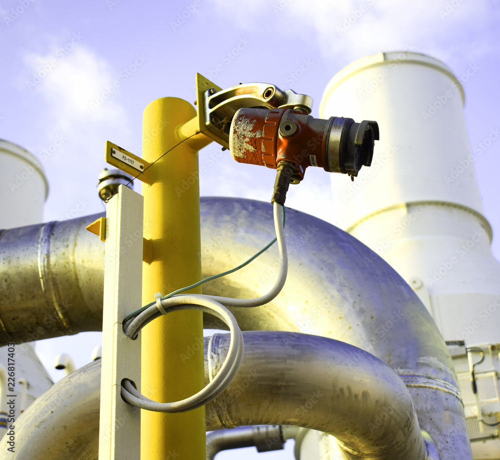 Fire and gas detection and monitoring system in hazardous area in oil ...