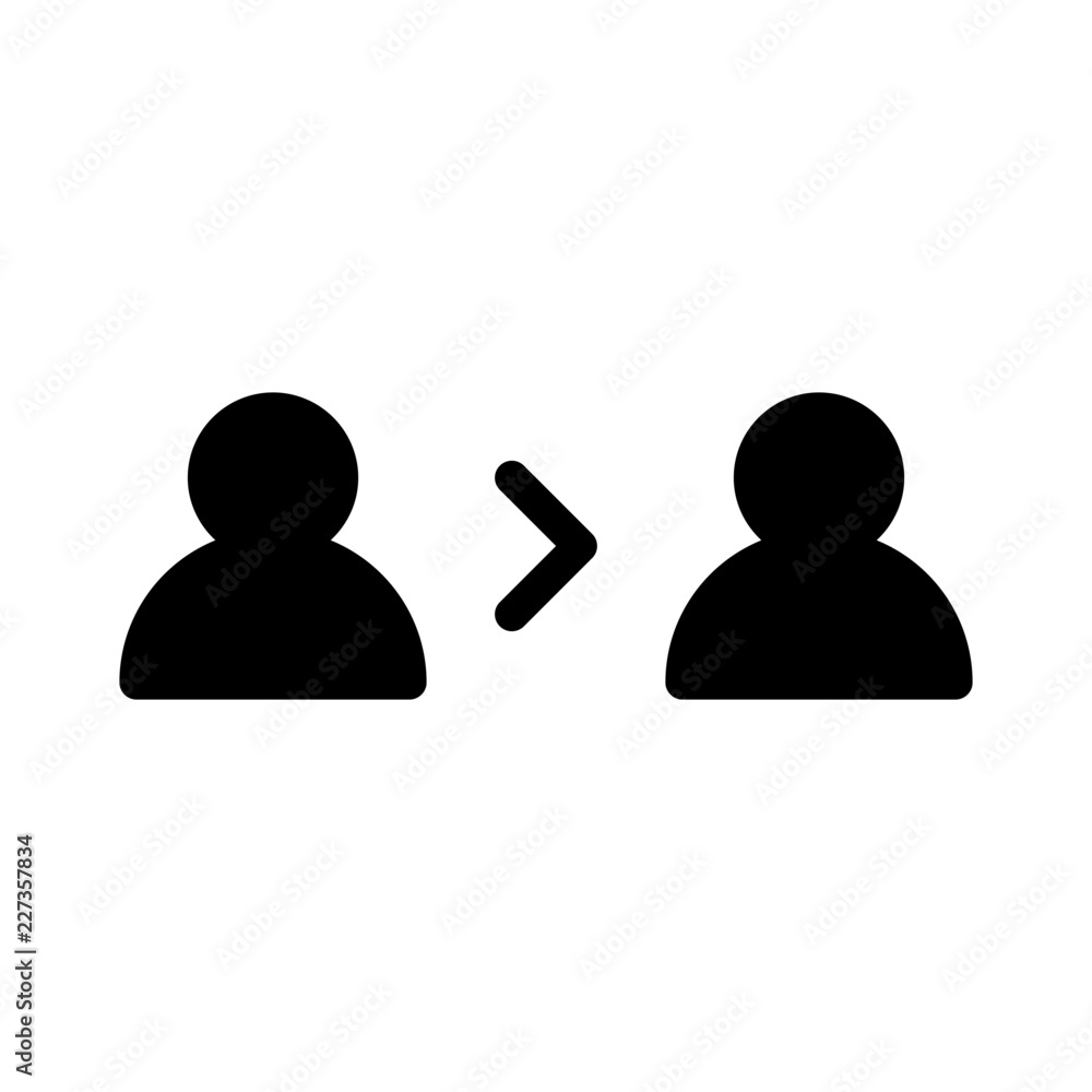 Delegation Organigram Structure Diagram Dialog vector icon Stock Vector ...