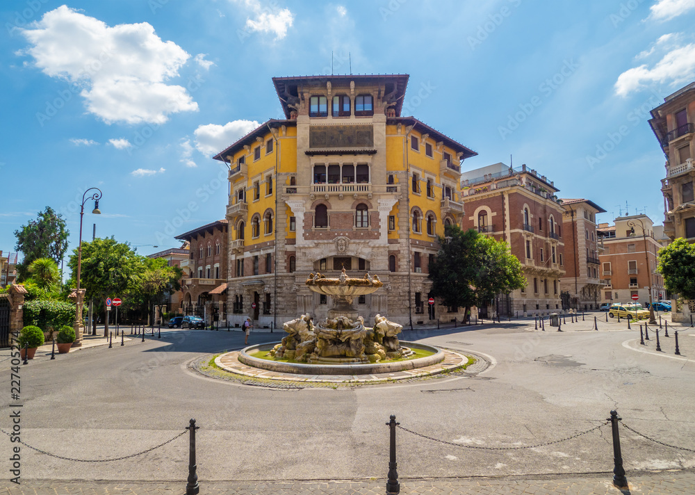 Foto Rome (Italy) - The esoteric quarter of Rome, called 'Quartiere ...
