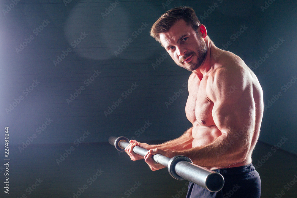 Muscular fitness man antique statue perfect muscles six pack abs and ...