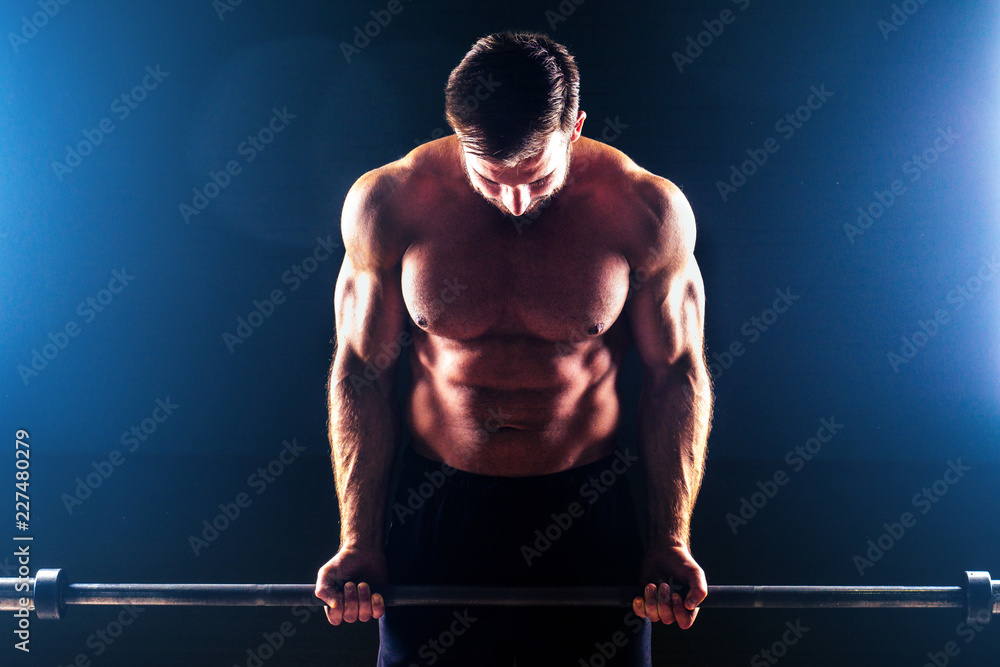 Muscular fitness man antique statue perfect muscles six pack abs and ...