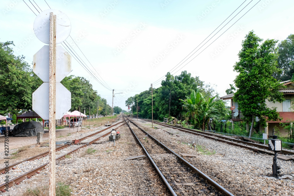 The railway is a freight and passenger route. The train is a vehicle ...