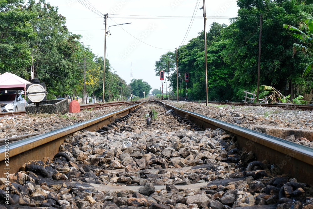 The railway is a freight and passenger route. The train is a vehicle ...