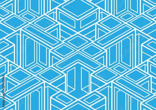 Blue Isometric Background .Background of geometric shapes - Buy this ...