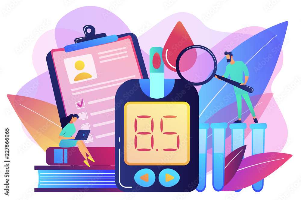 Diabetes mellitus concept vector illustration. Stock Vector | Adobe Stock