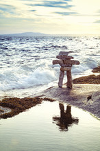 Wooden Inukshuk Free Stock Photo - Public Domain Pictures