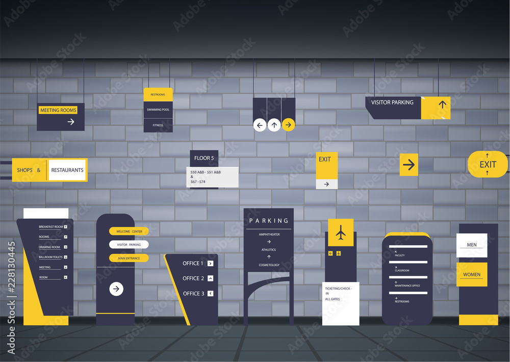 signboards for business Stock Vector | Adobe Stock