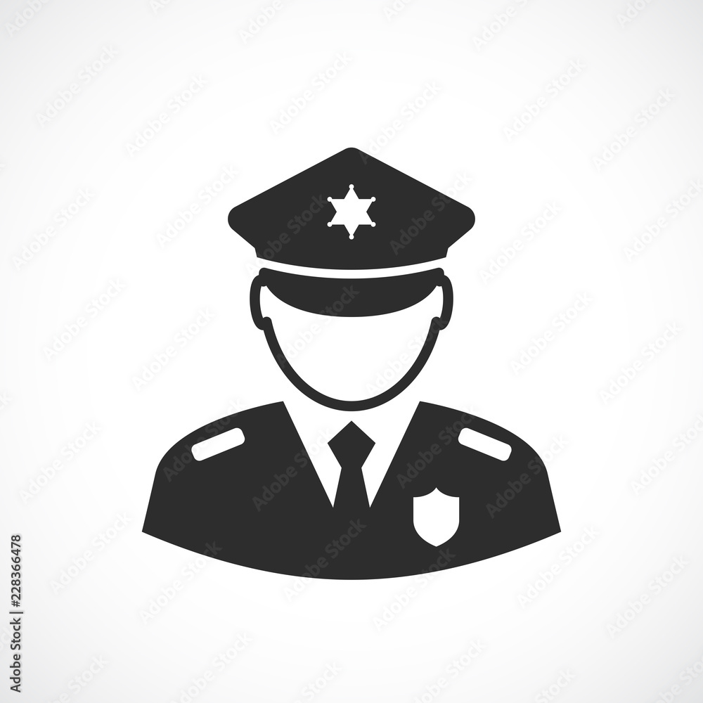 Police vector icon Stock Vector | Adobe Stock